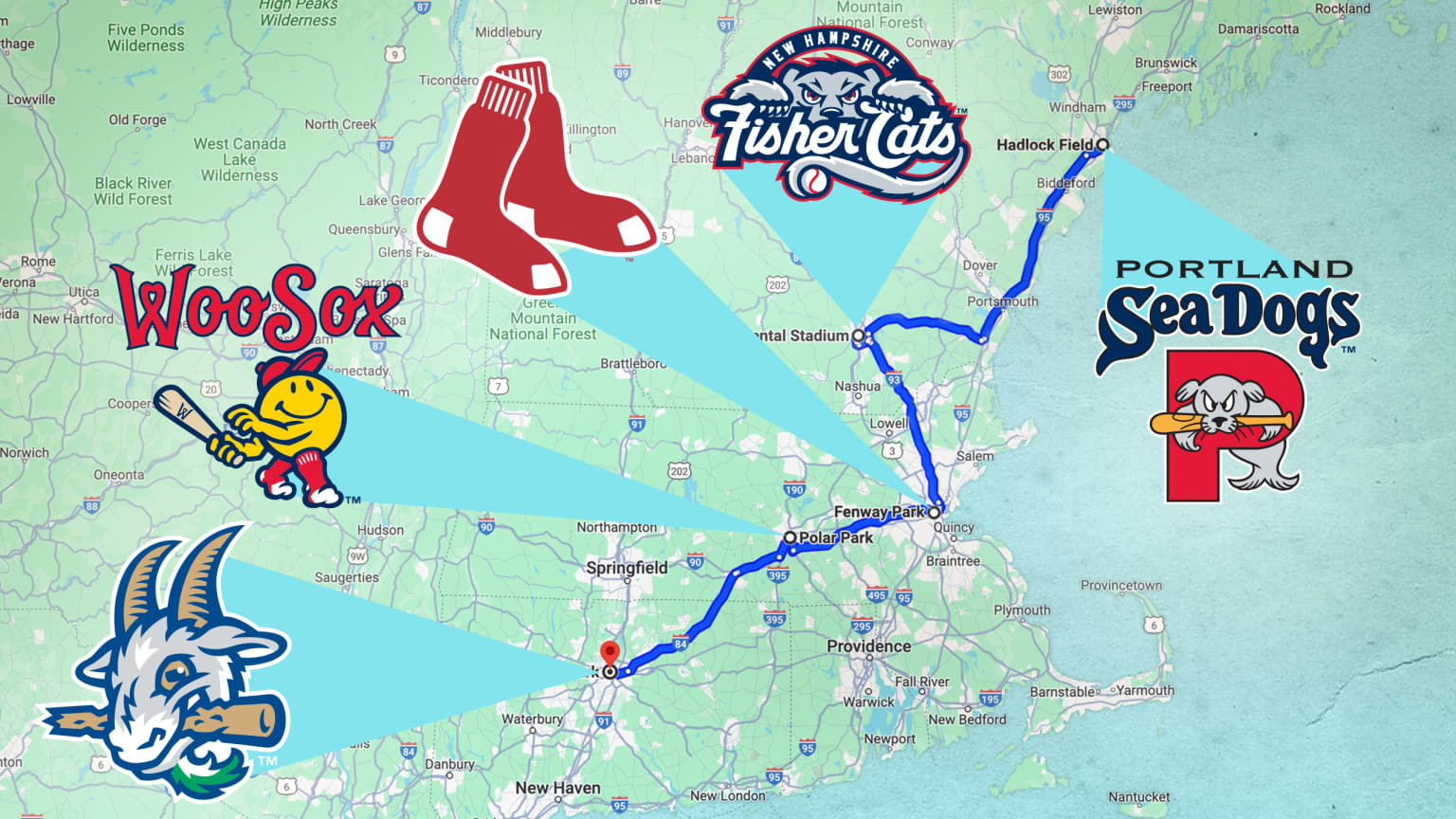 Minor League road trip through New England