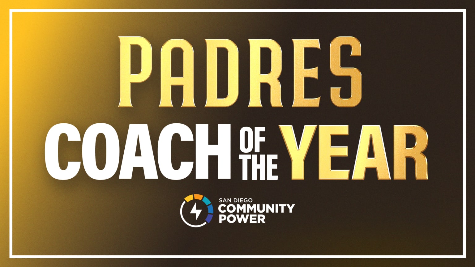 Padres Coach of the Year Award | San Diego Padres