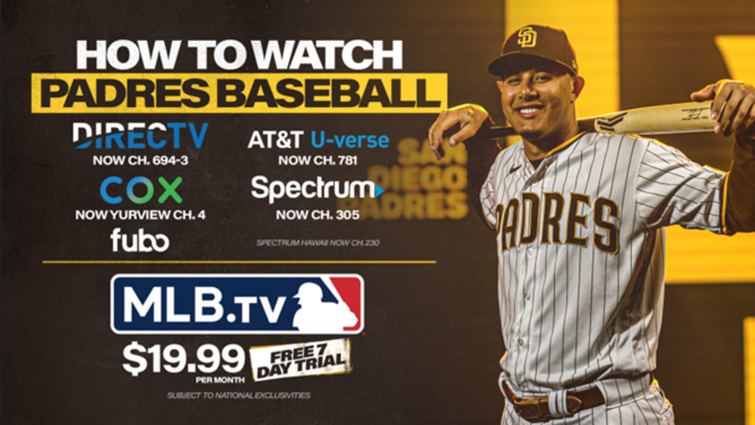 Press release: Major League Baseball to produce and distribute Padres ...