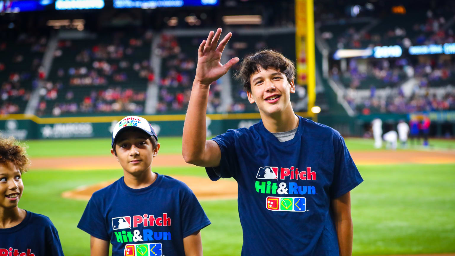 Pitch, Hit & Run returns to the Texas Rangers Youth Academy in May