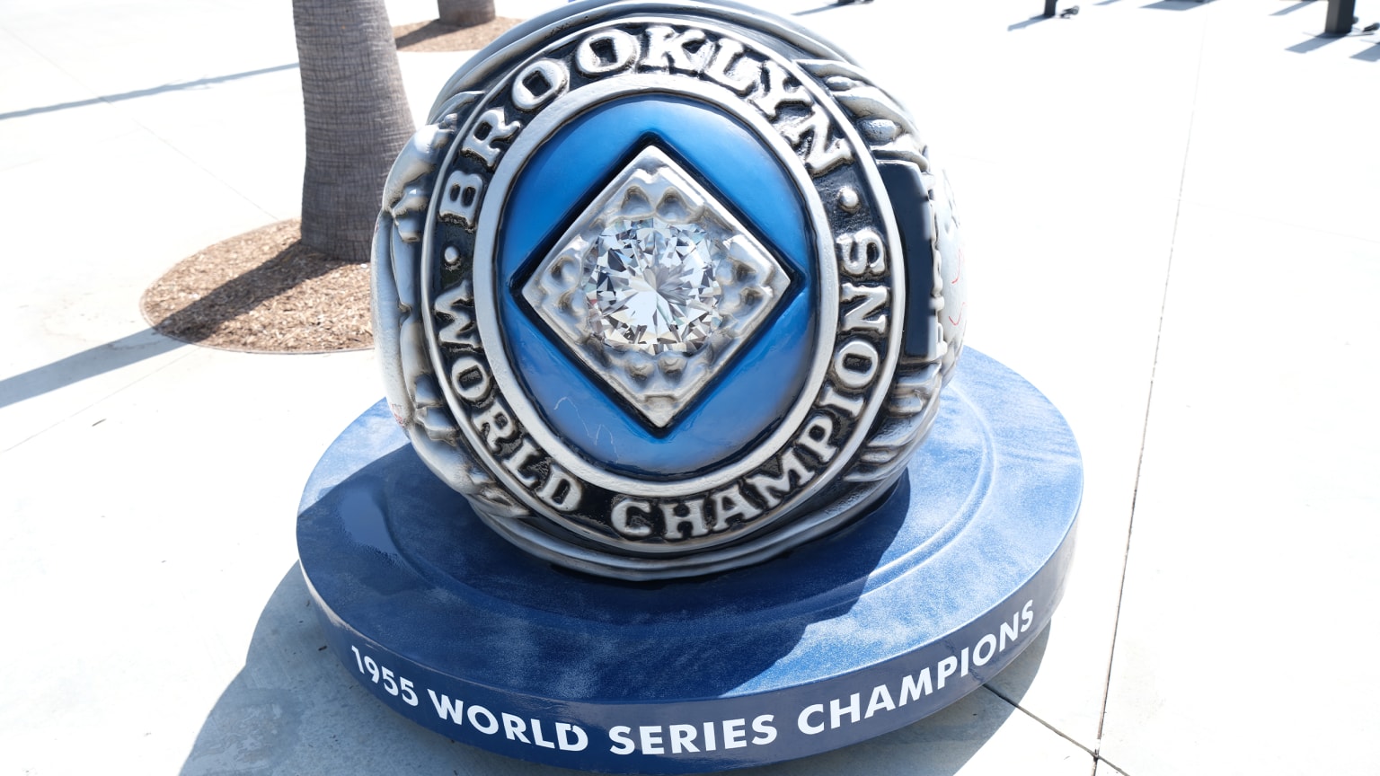 Giant Trophies at Dodger Stadium | Los Angeles Dodgers
