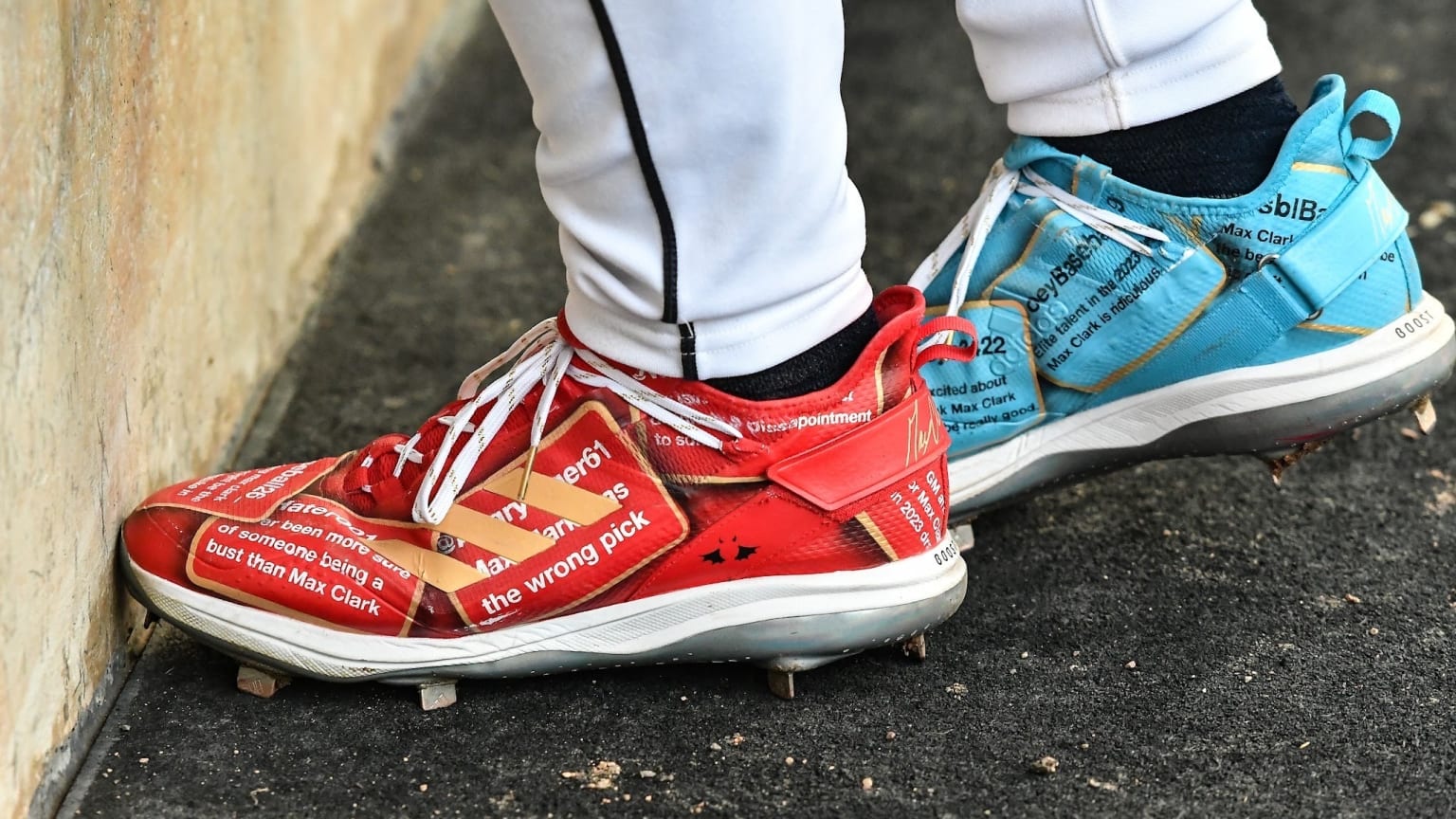Tigers prospect Max Clark shows off cleats