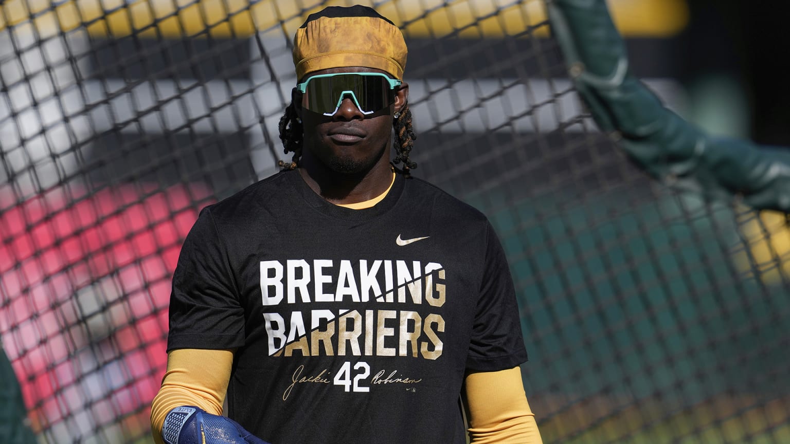 Lawrence Butler on his first Jackie Robinson Day in Majors