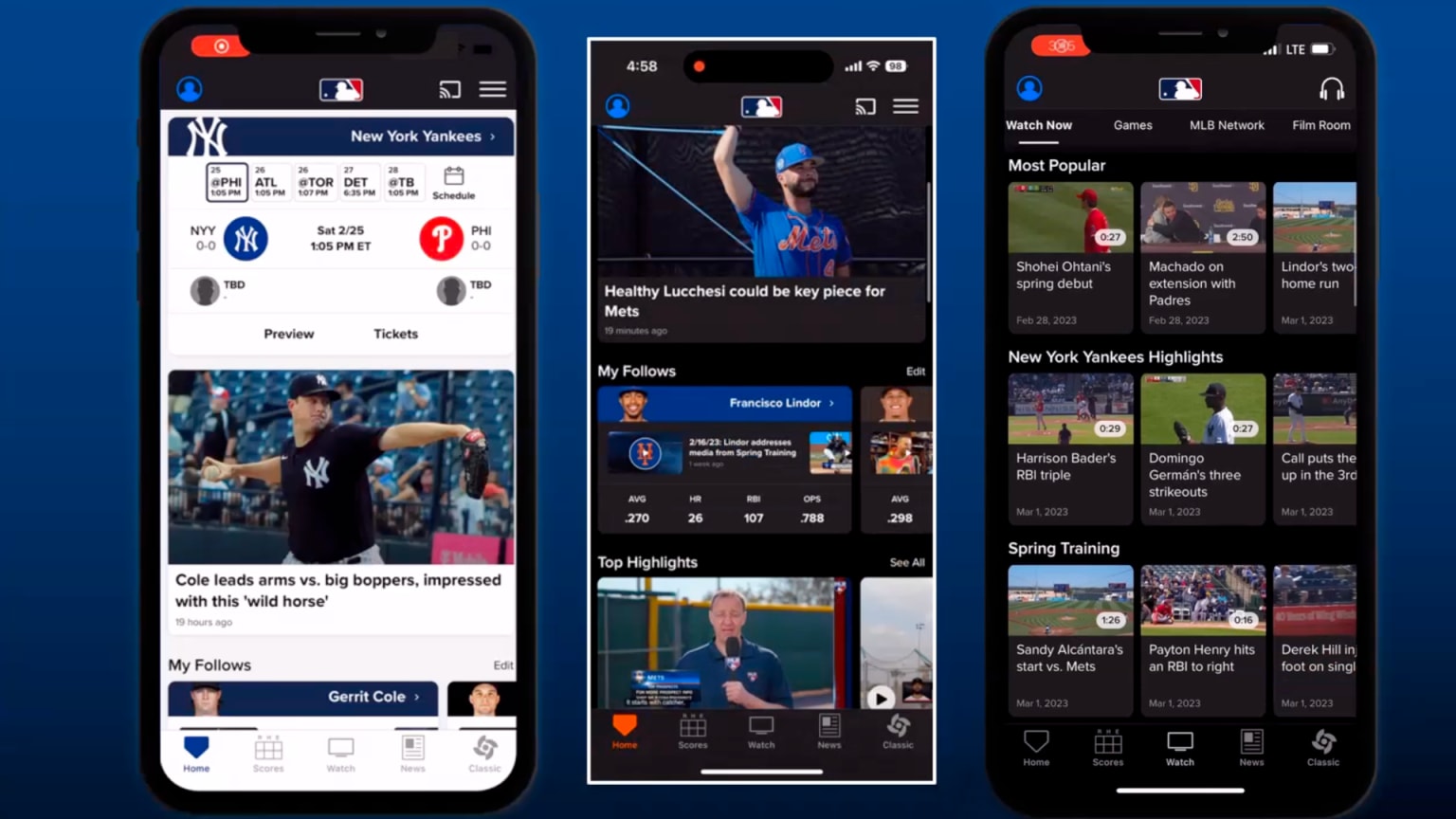 MLB App redesign headlines new technology for 2023