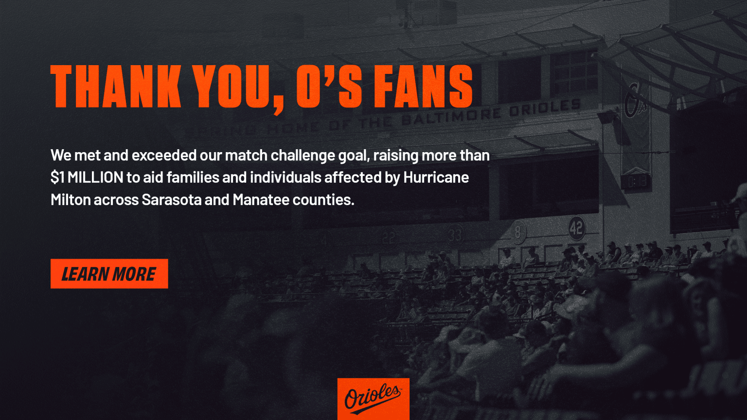 Orioles Spring Training at Ed Smith Stadium | Baltimore Orioles