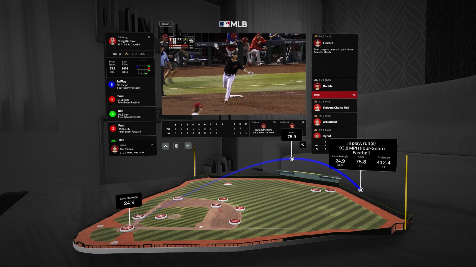 Apple Vision Pro MLB Gameday review