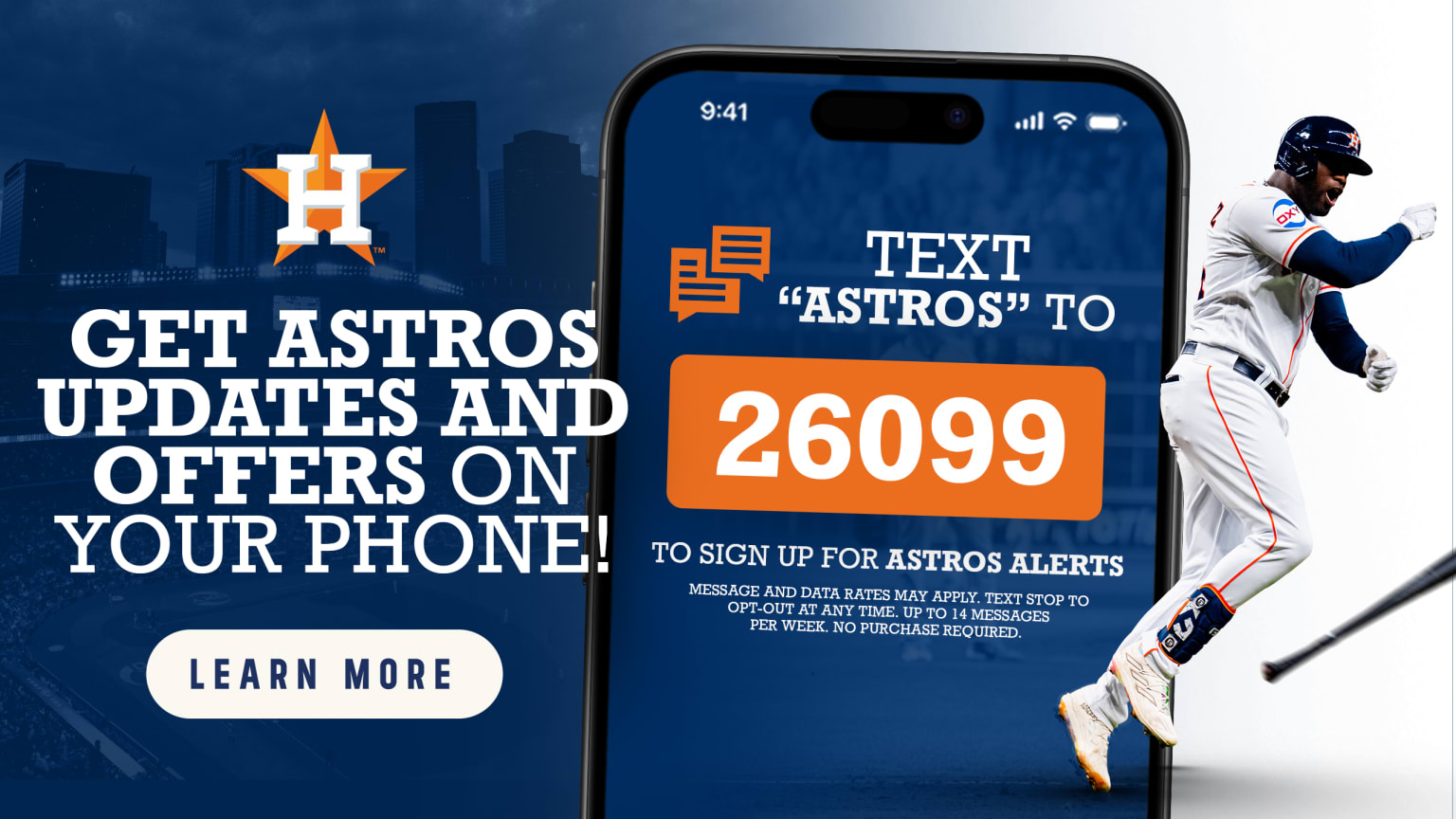 Astros Text Alerts | Houston Astros