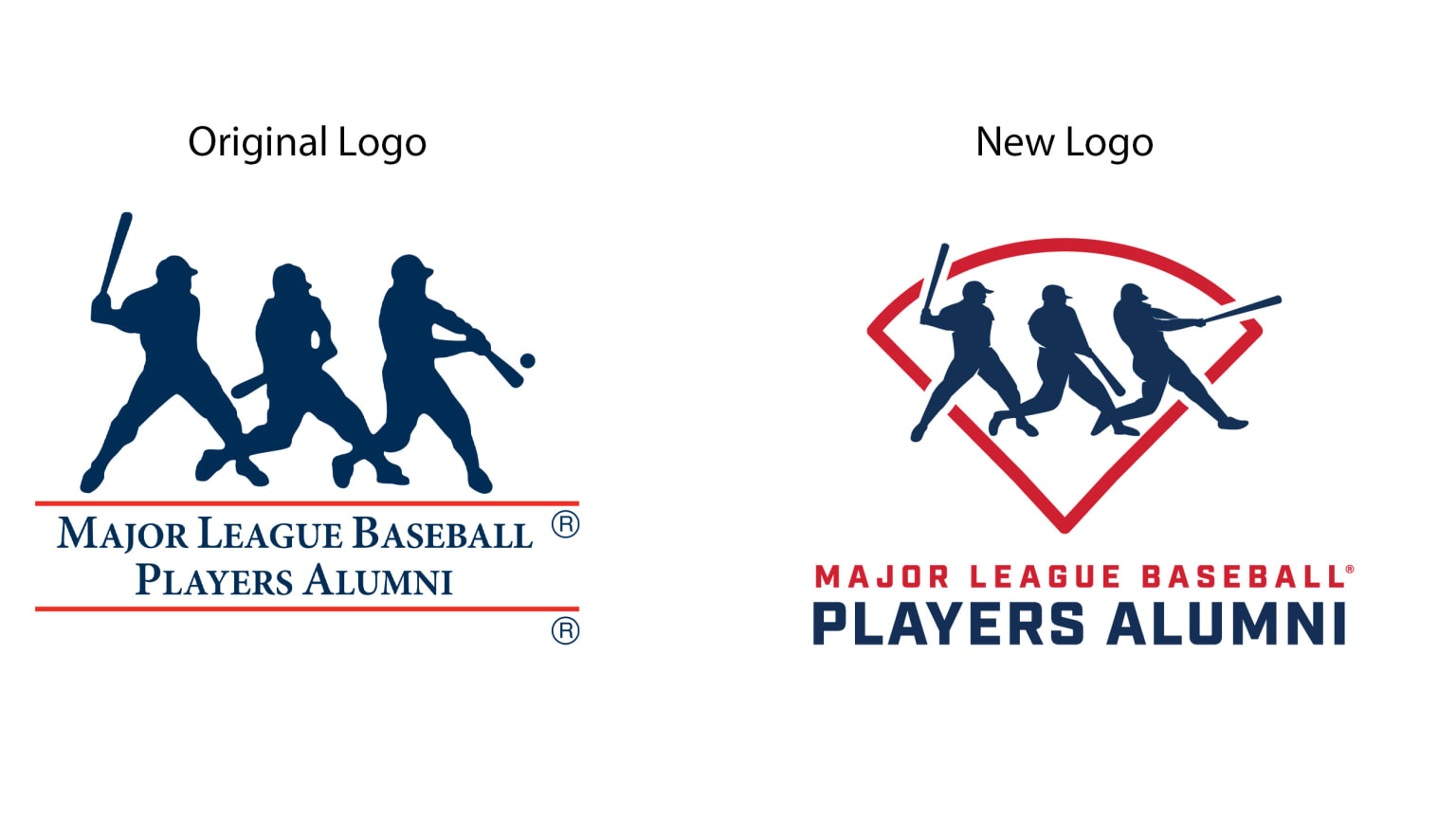 Major League Baseball Players Alumni Association unveils new official logo