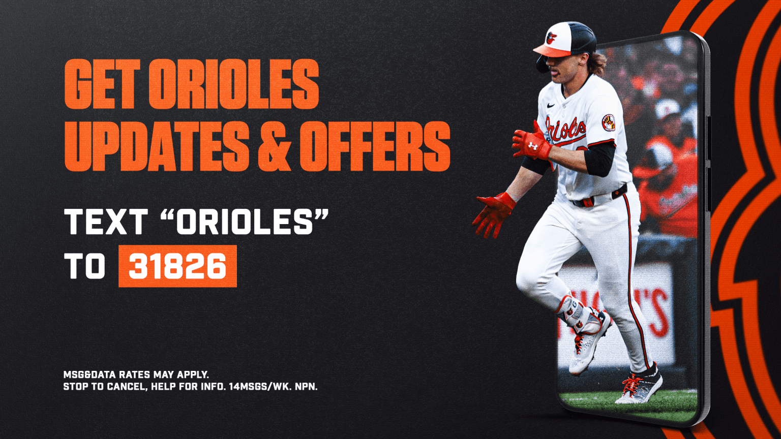 Orioles Text Alerts | Baltimore Orioles