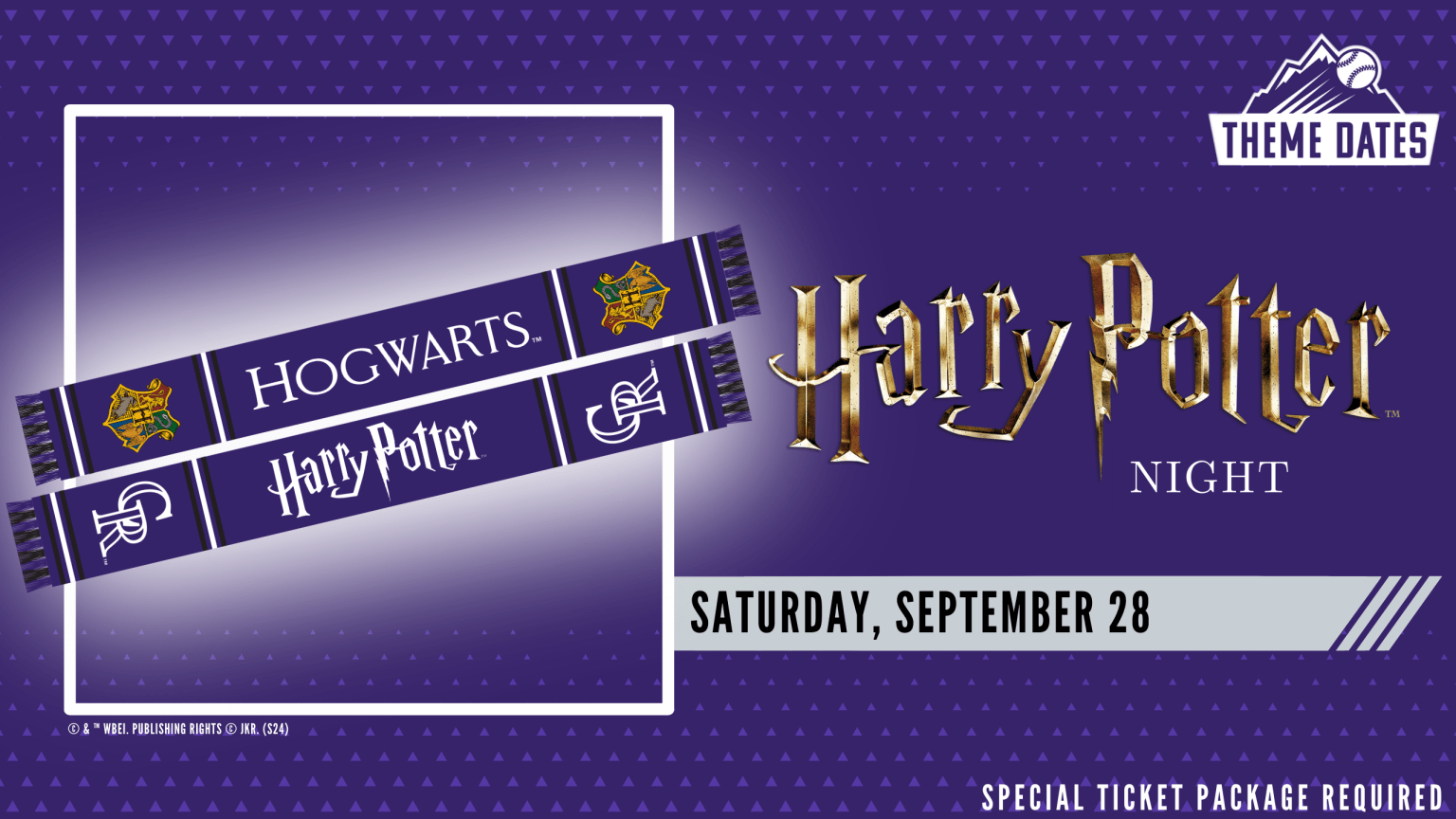 Harry Potter Ticket Package | Colorado Rockies