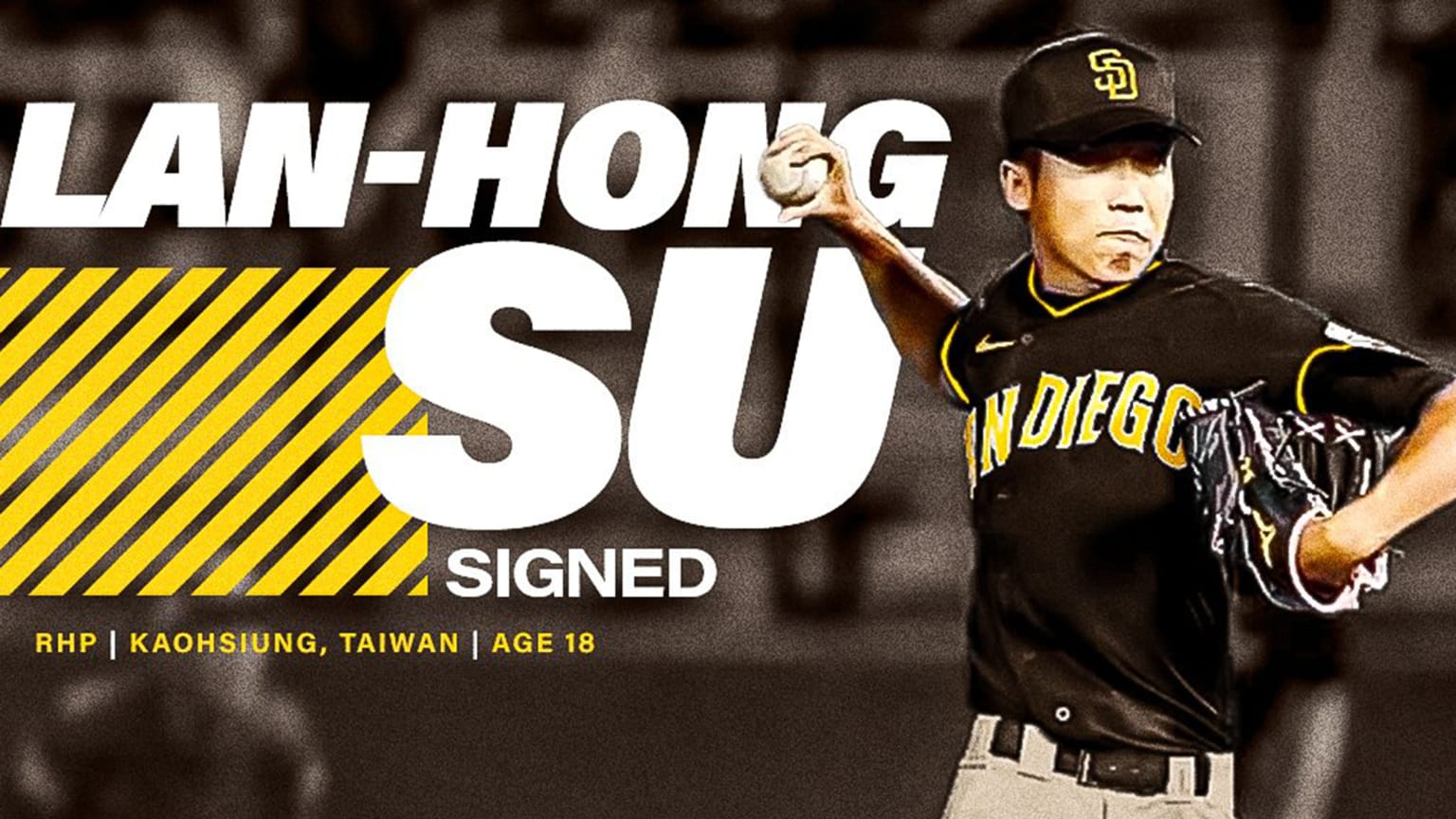 Lan-Hong Su signed by Padres