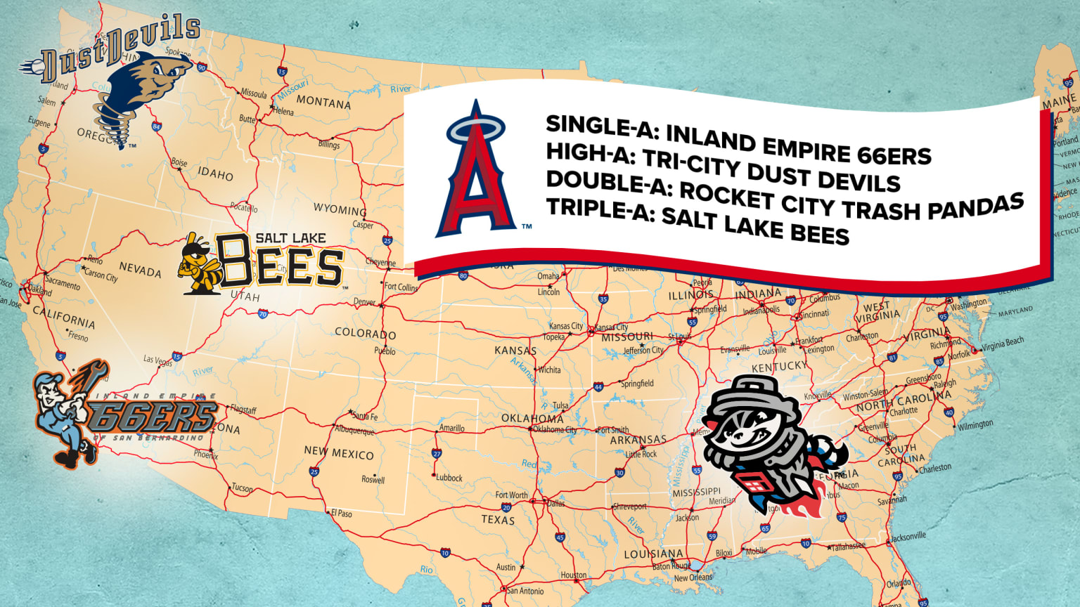 Los Angeles Angels Minor League ballparks