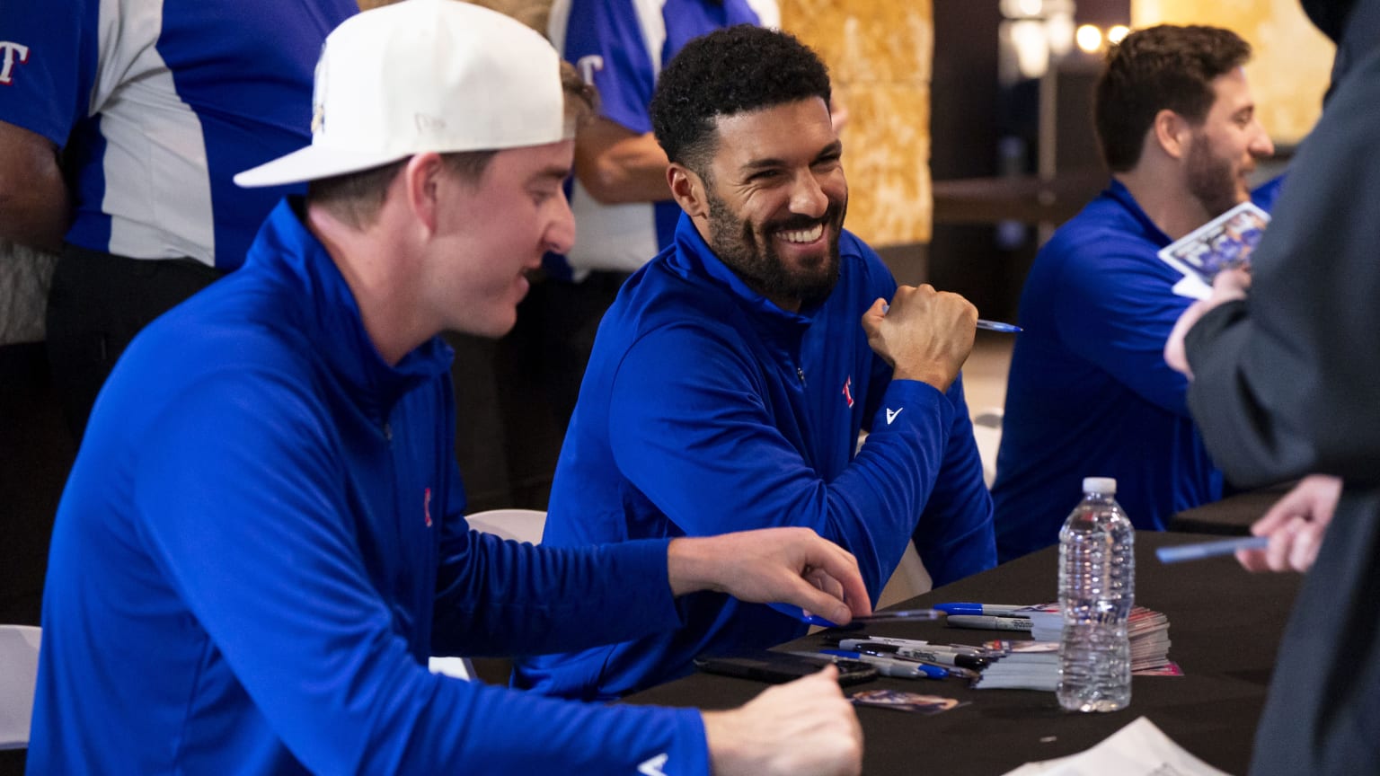 Jon Gray happy to give back during Rangers Toy Drive