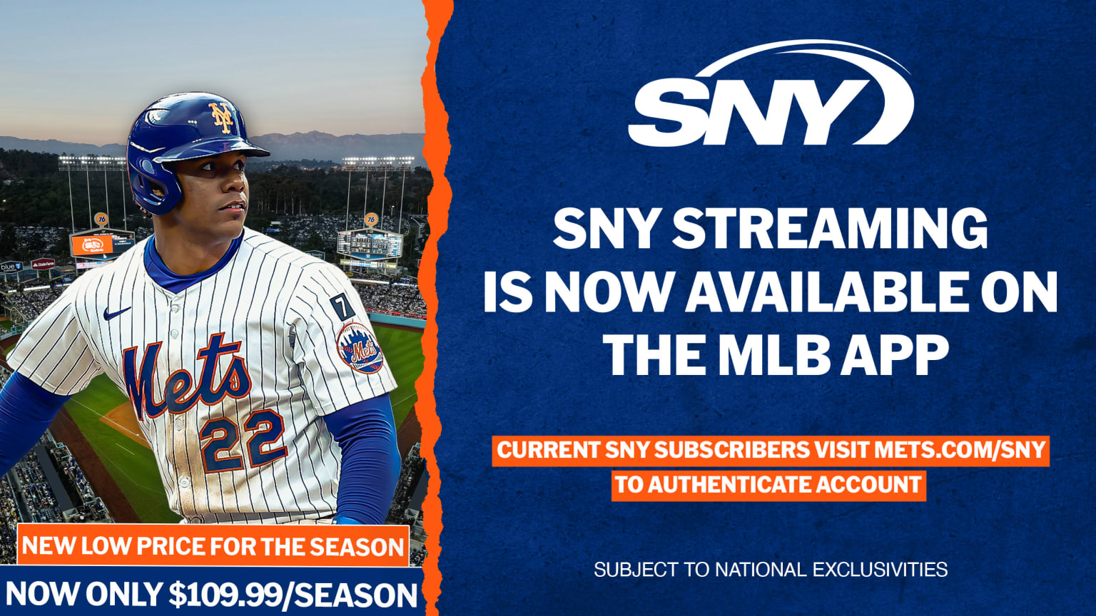 SNY, MLB partner to stream Mets games