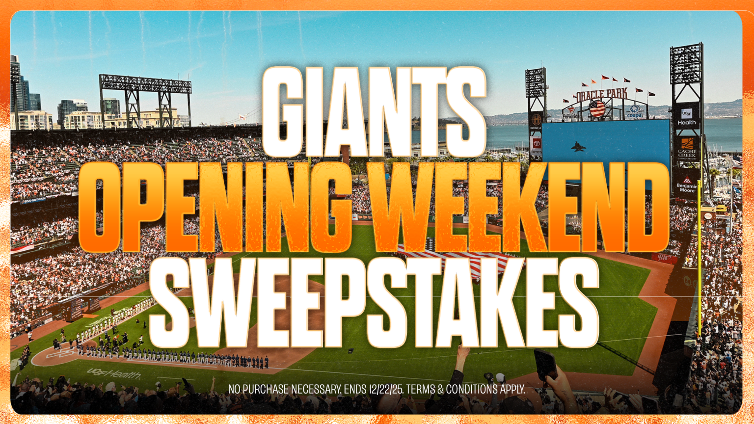 Opening Series Sweepstakes Rules | San Francisco Giants