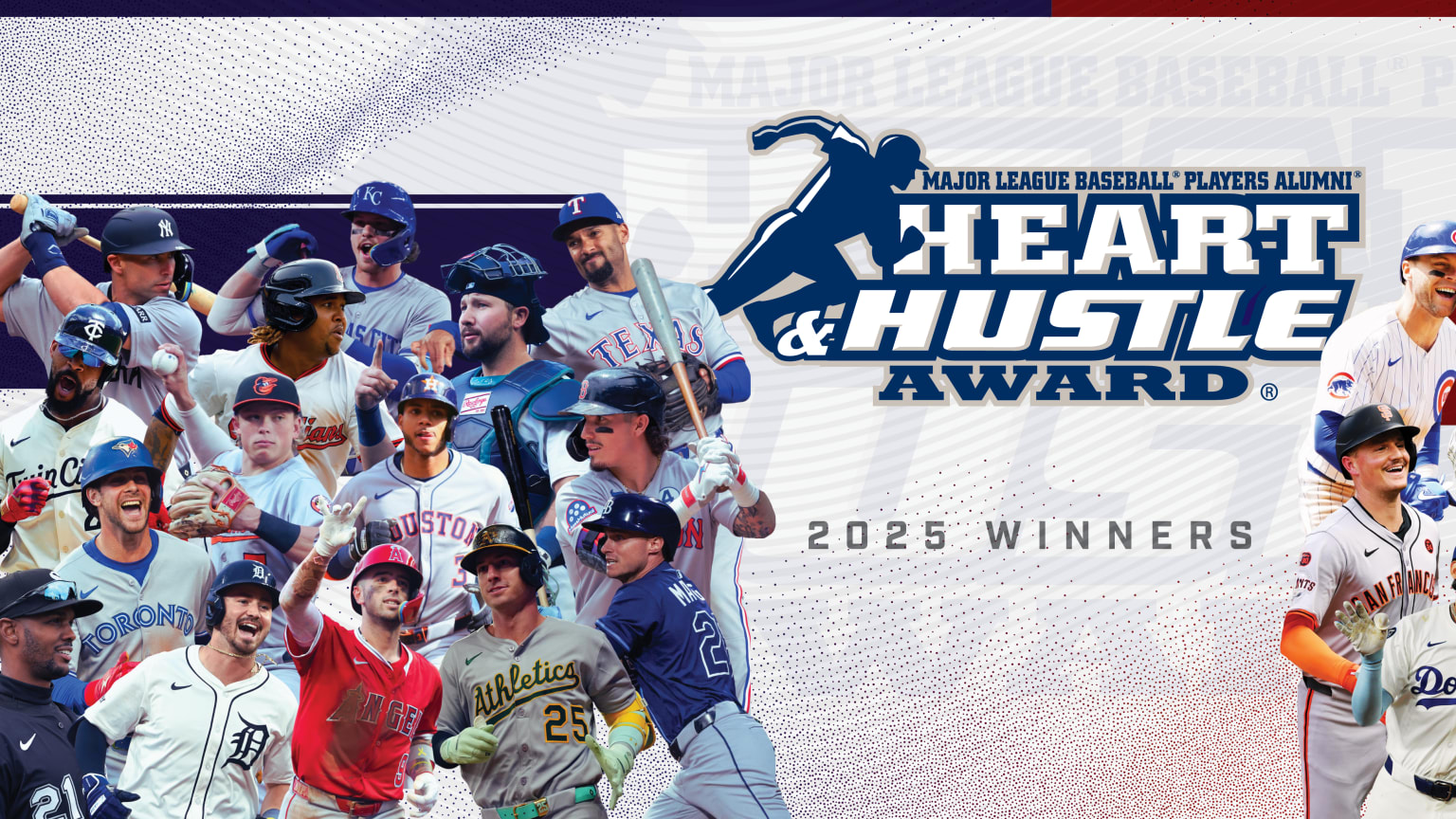 MLBPAA announces team winners of 20th annual Heart and Hustle Award