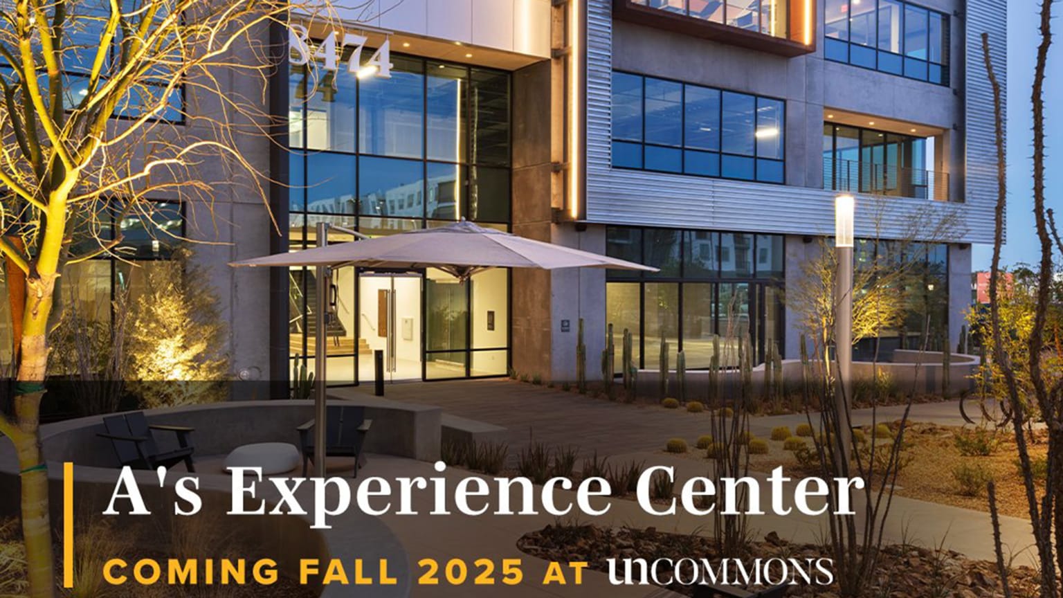 A's to open experience center for fans at UnCommons