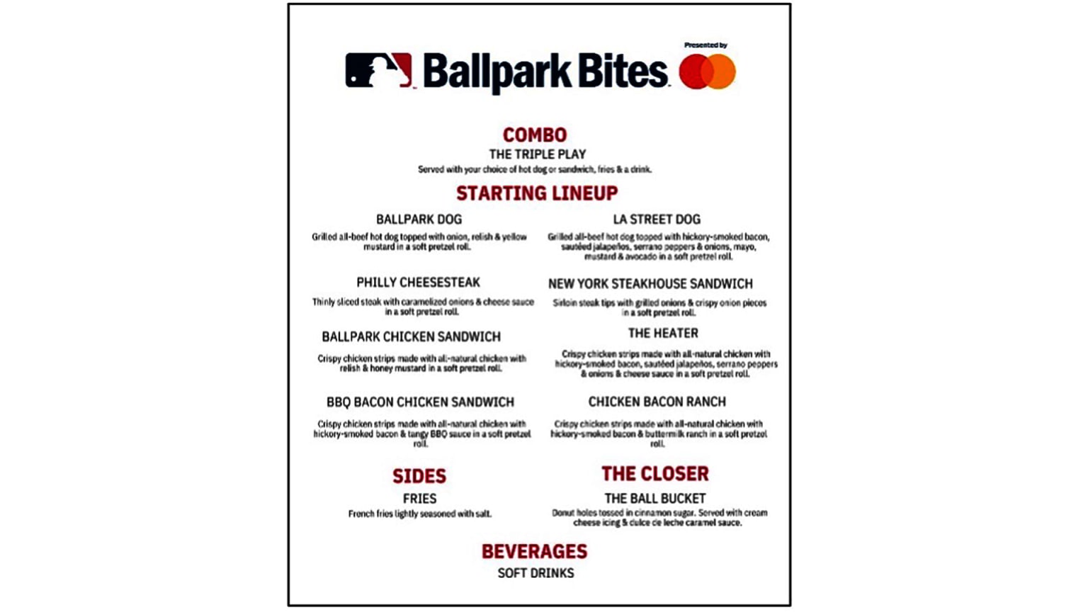 MLB launches online food delivery menu