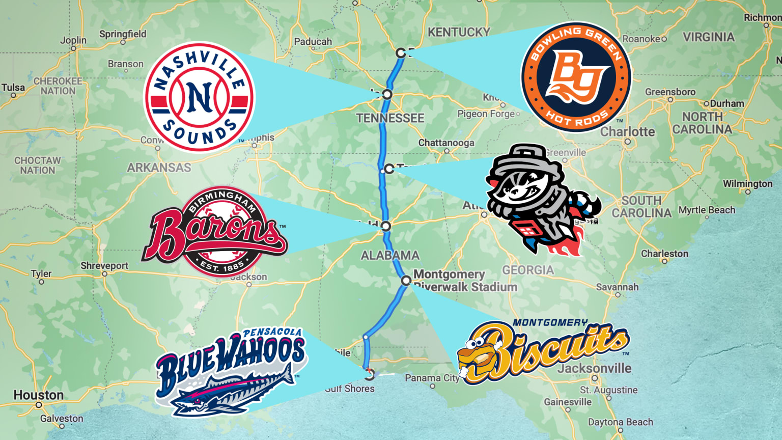 Minor League ballpark road trips