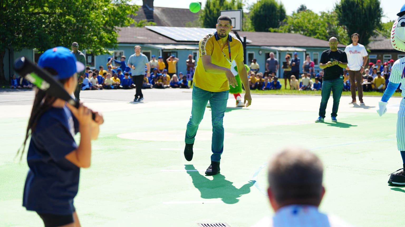 MLB opens baseball field at British primary school
