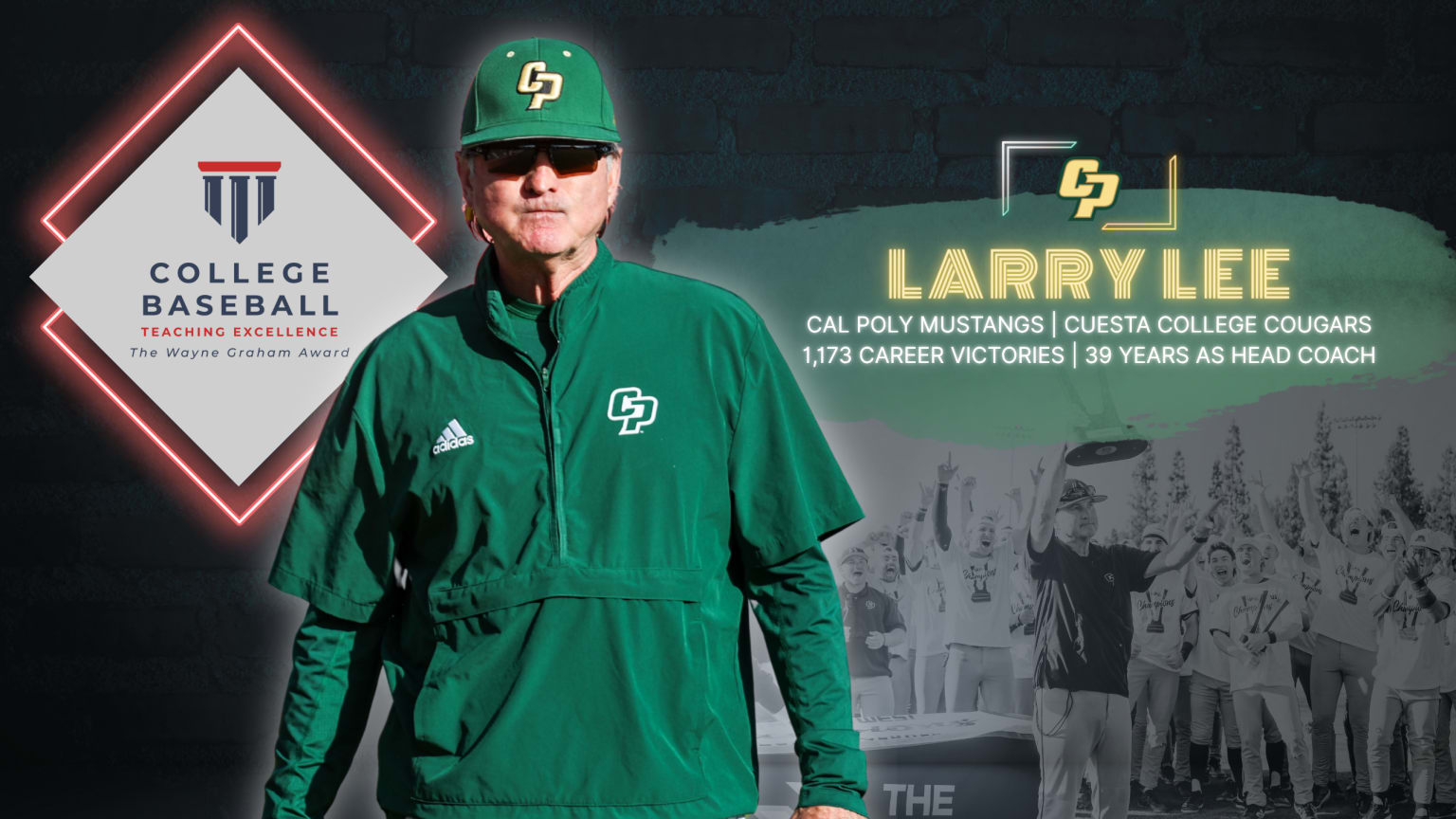 Cal Poly's Larry Lee named inaugural recipient of the Wayne Graham ...