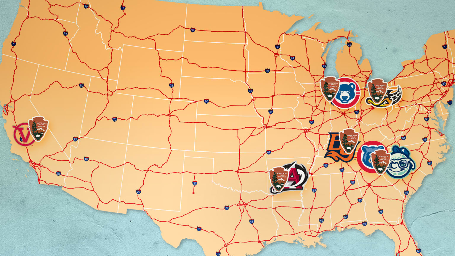 Minor League Baseball stadiums near national parks