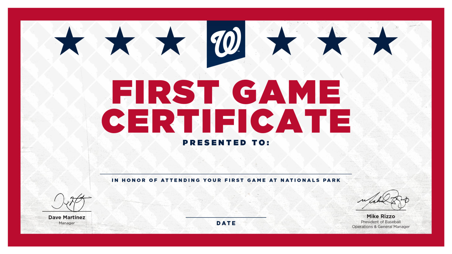 Nationals Park Experiences | Washington Nationals
