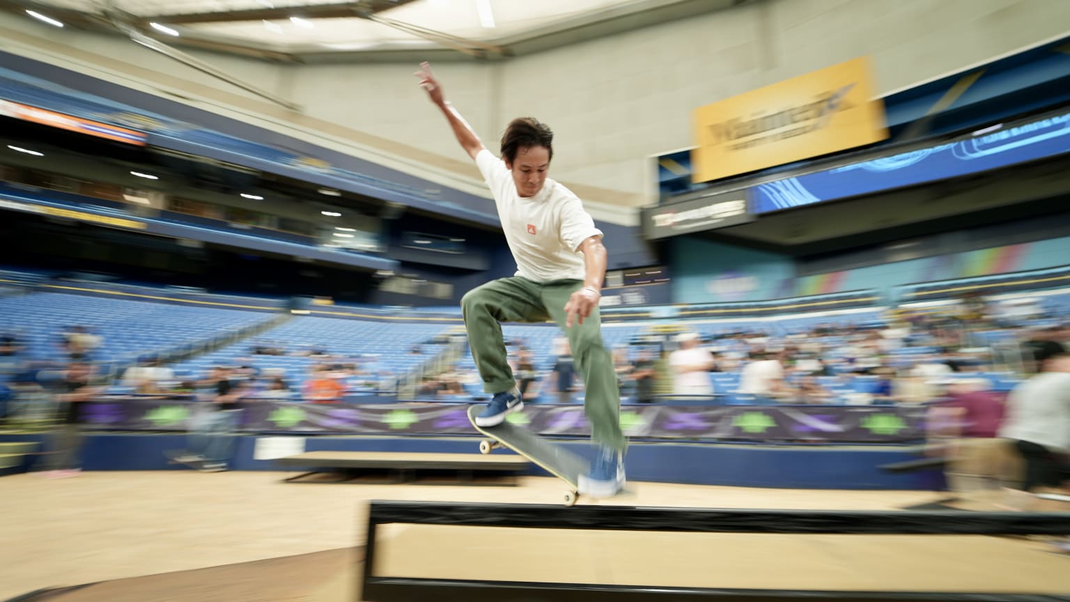 Rays host skateboarding demonstration at Tropicana Field
