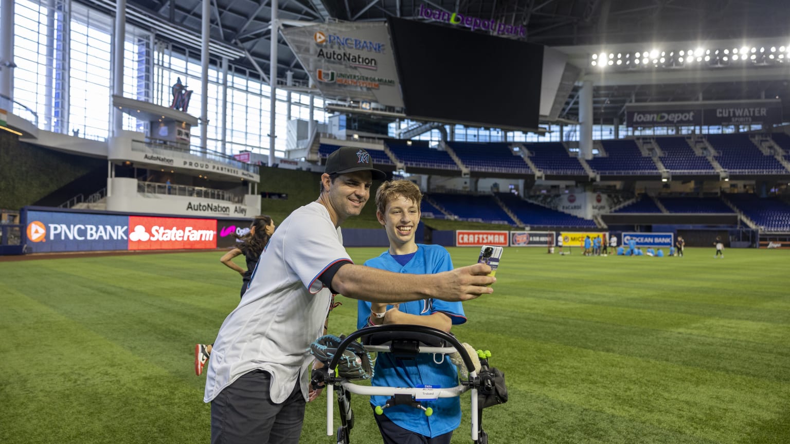 Marlins' Fantasy Camp for Kids held at loanDepot park