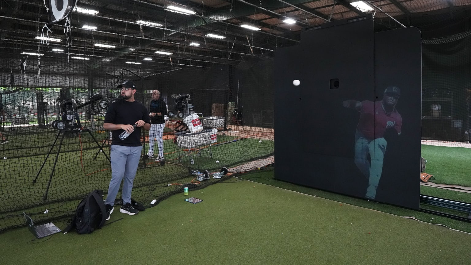 Miami Marlins use revolutionary Trajekt Arc hitting machine