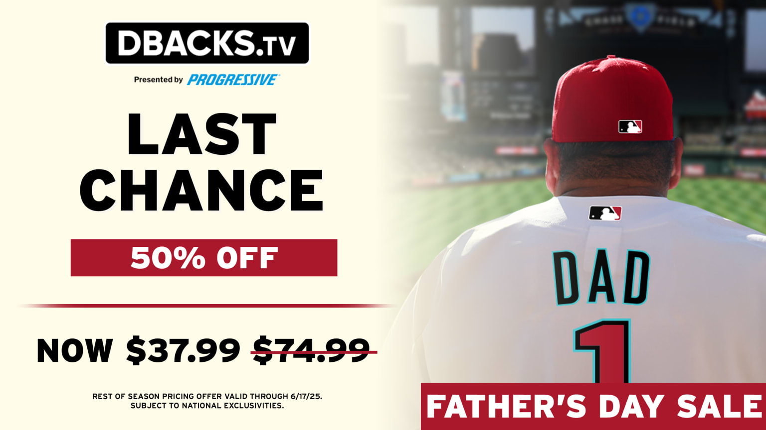 DBACKS.TV 50 percent off for June 2025
