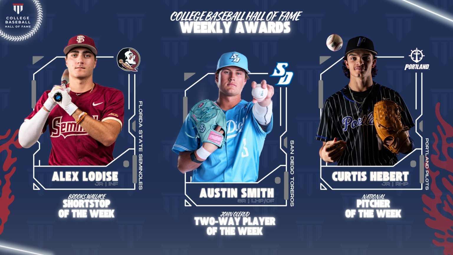 Alex Lodise, Austin Smith and Curtis Hebert earn national recognition ...