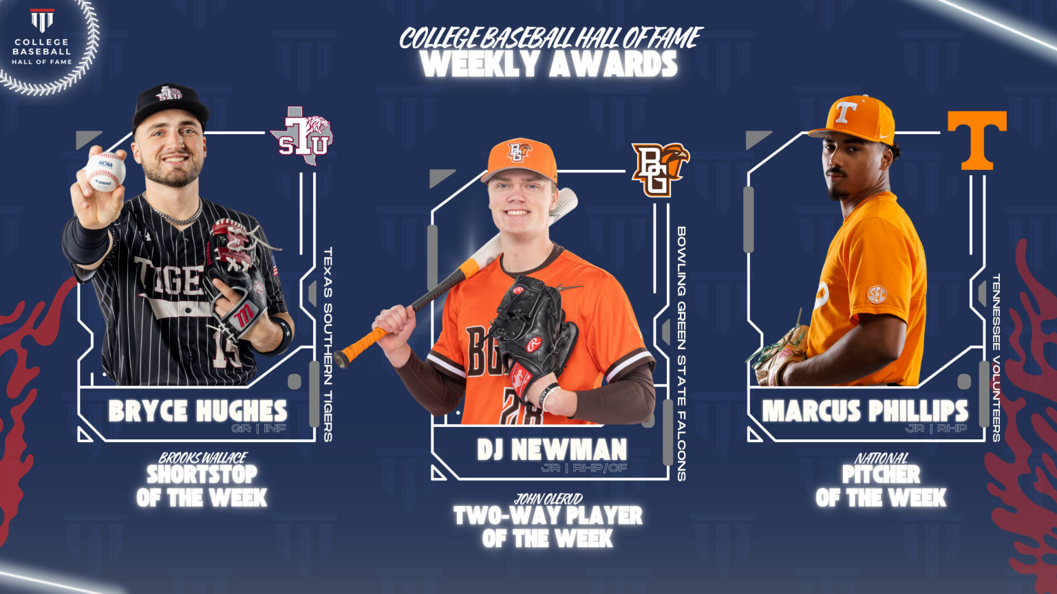 Bryce Hughes, DJ Newman and Marcus Phillips earn national recognition ...