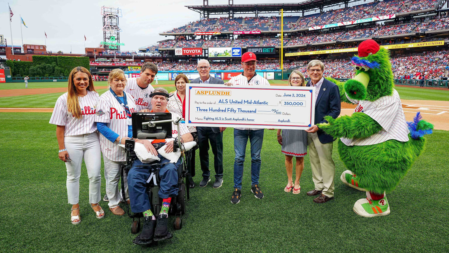 Press release: Phillies raise money for ALS patient care and research