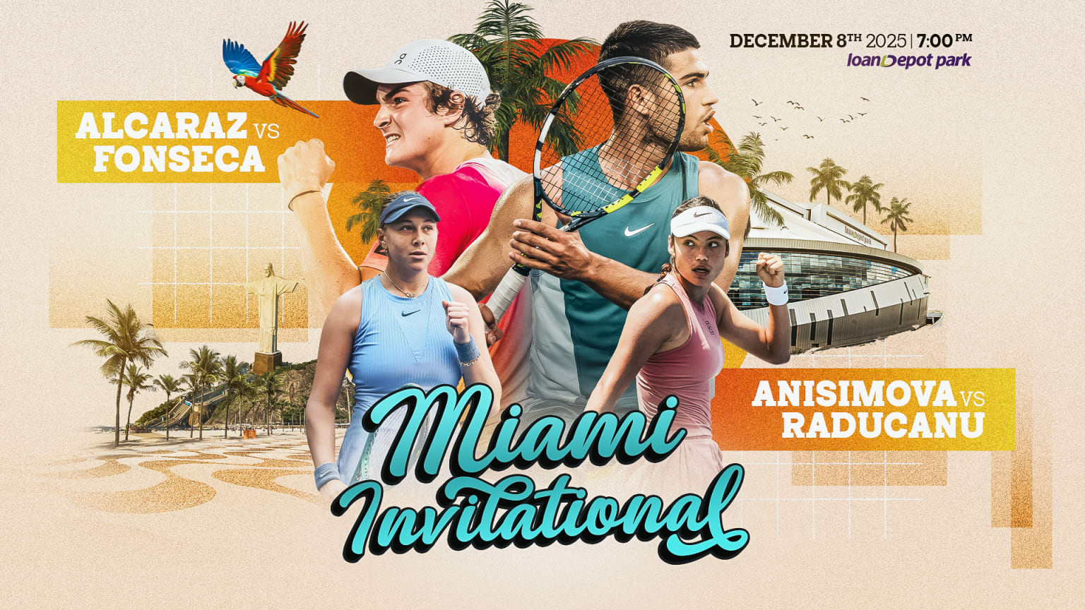 CARLOS ALCARAZ, JOÃO FONSECA, AMANDA ANISIMOVA, AND EMMA RADUCANU TAKE ...