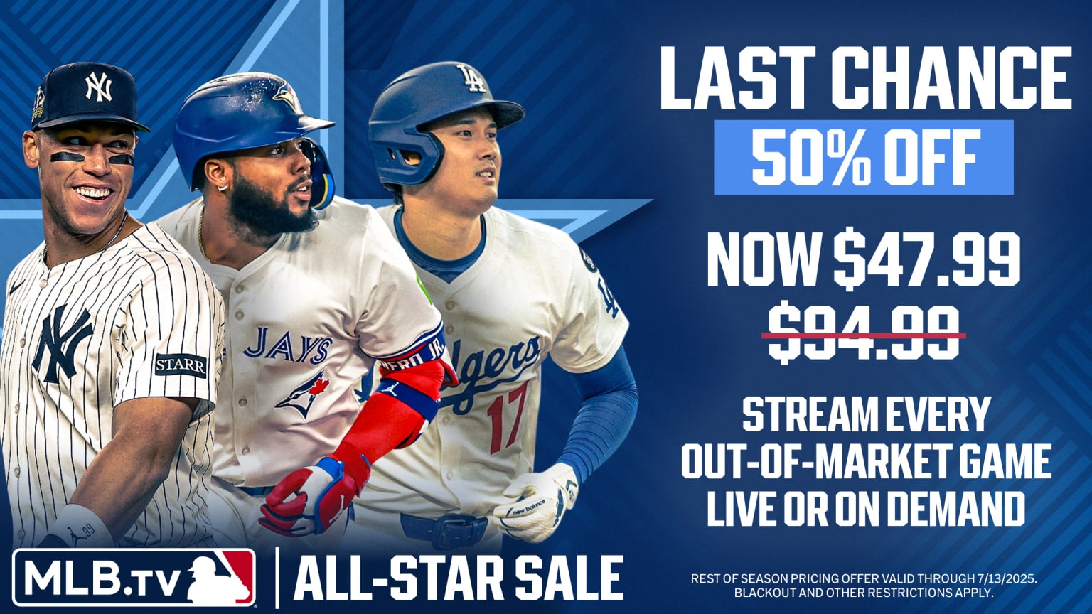 MLB.TV All-Star 2025 sale