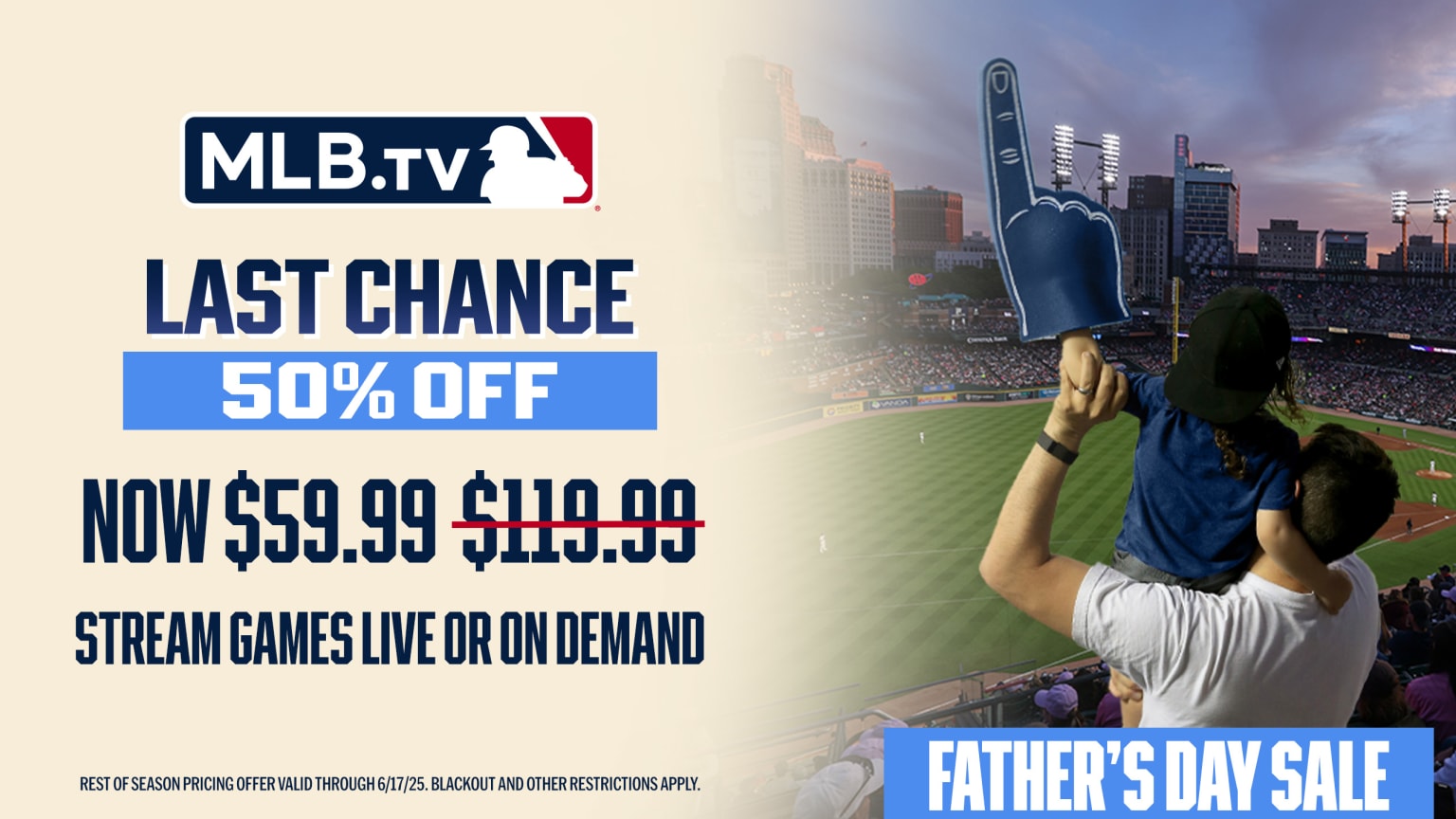 MLB.TV Father's Day 2025 sale
