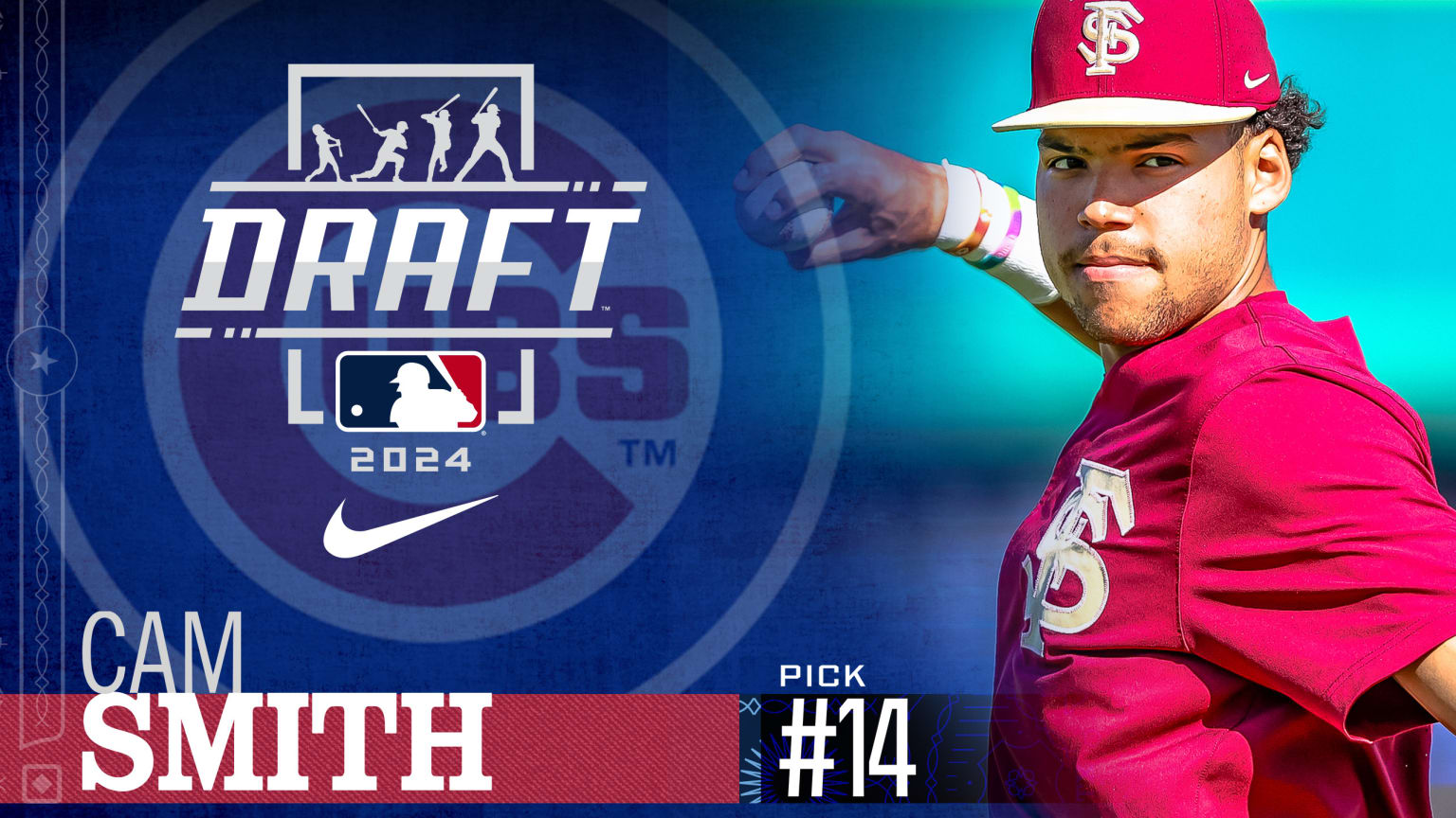 Cam Smith drafted No. 14 by Cubs in 2024 MLB Draft