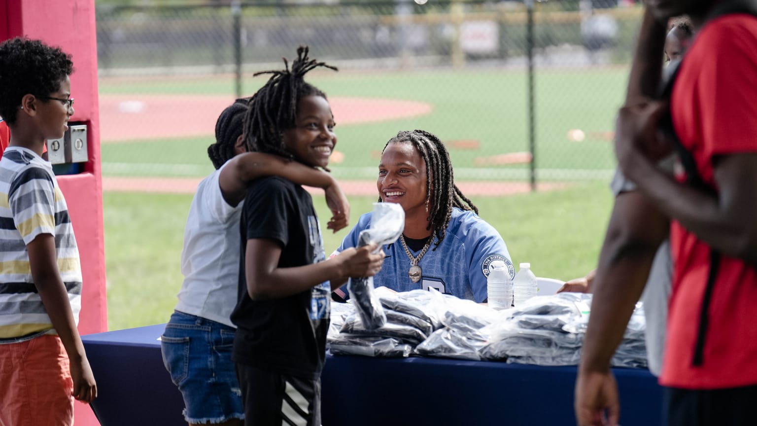 CJ Abrams uses alien bat during Players' Weekend