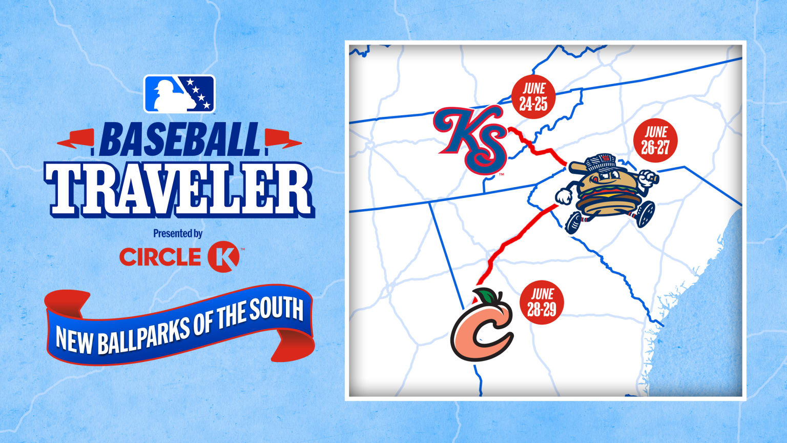 Baseball Traveler Benjamin Hill Minor League Road Trips itinerary 2025