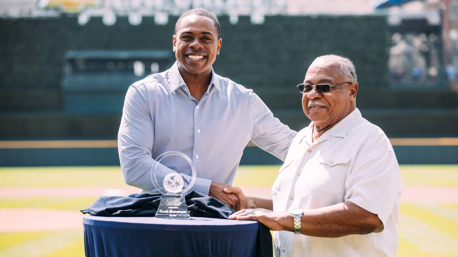 Curtis Granderson presented with Willie Horton Legacy Award