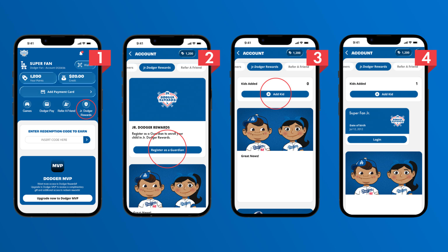 Dodger Rewards - Jr. Dodgers | Los Angeles Dodgers