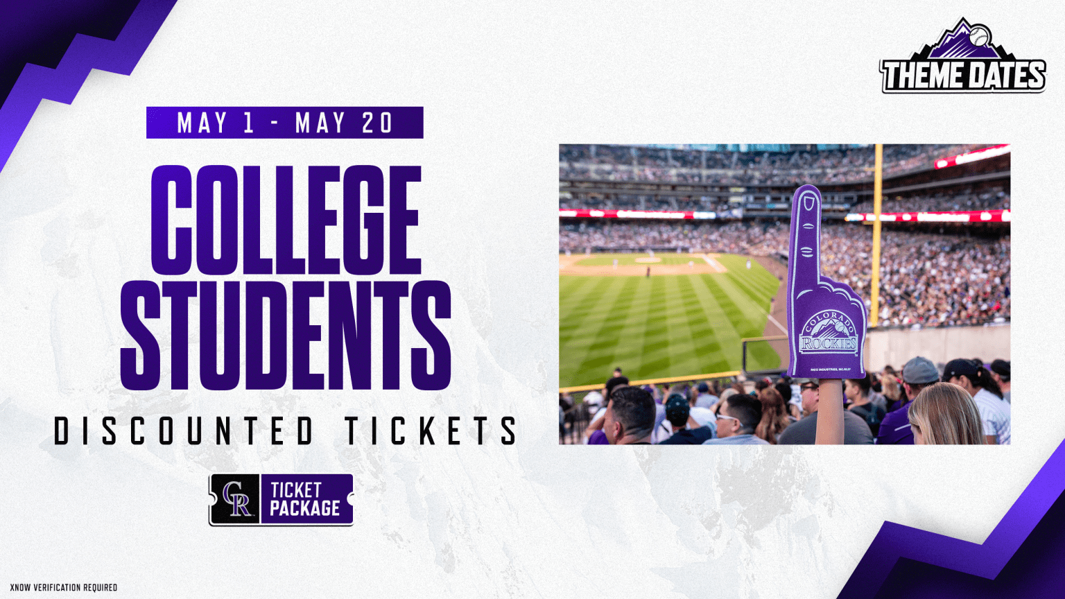 College Student Discount | Colorado Rockies