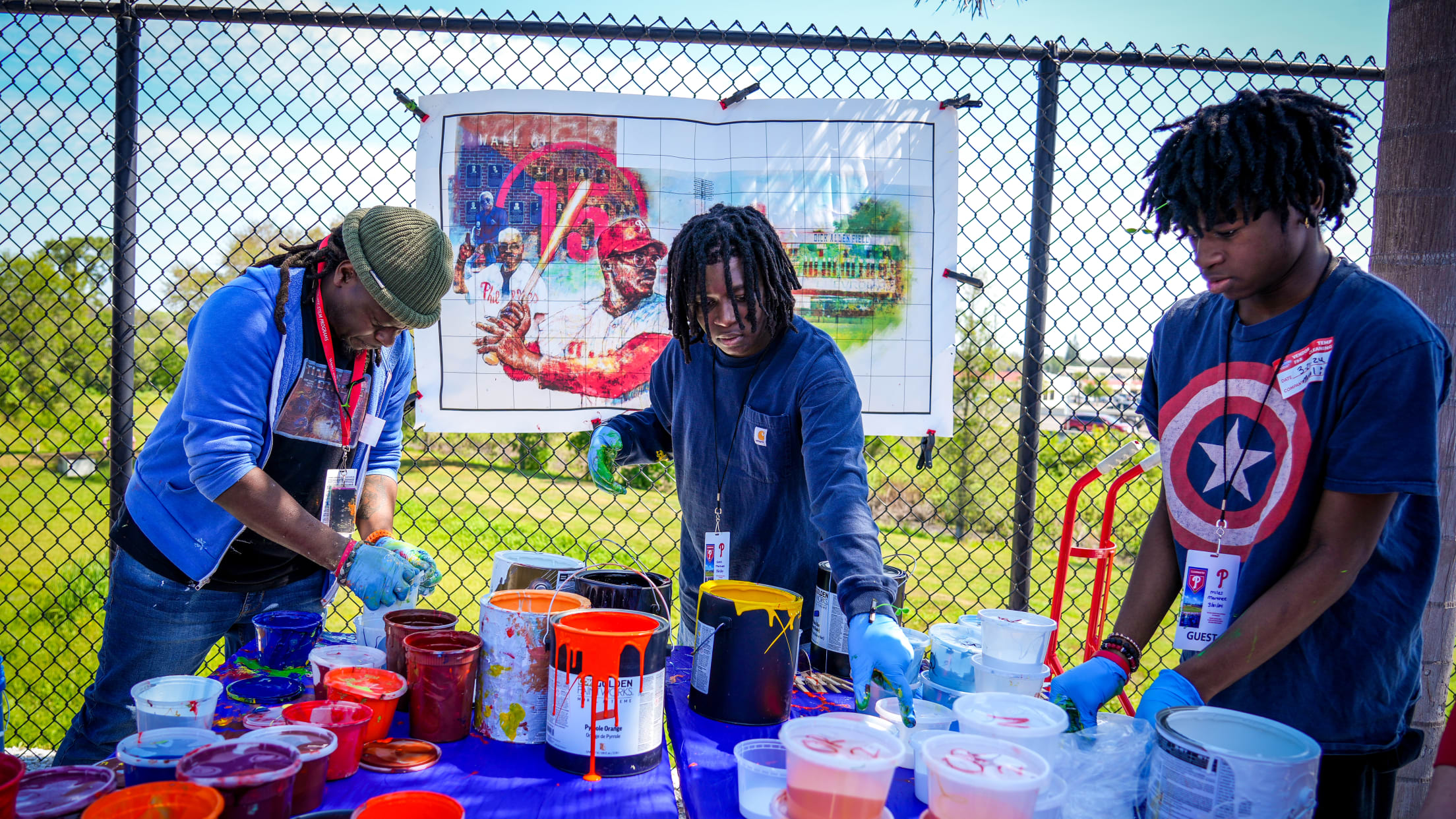 Phillies & Mural Arts Philadelphia Host Mural Paint Dayin Honor of ...