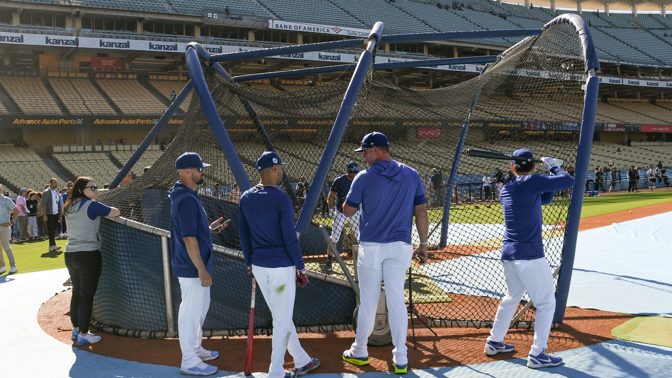 Pregame Batting Practice at Dodger Stadium | Los Angeles Dodgers