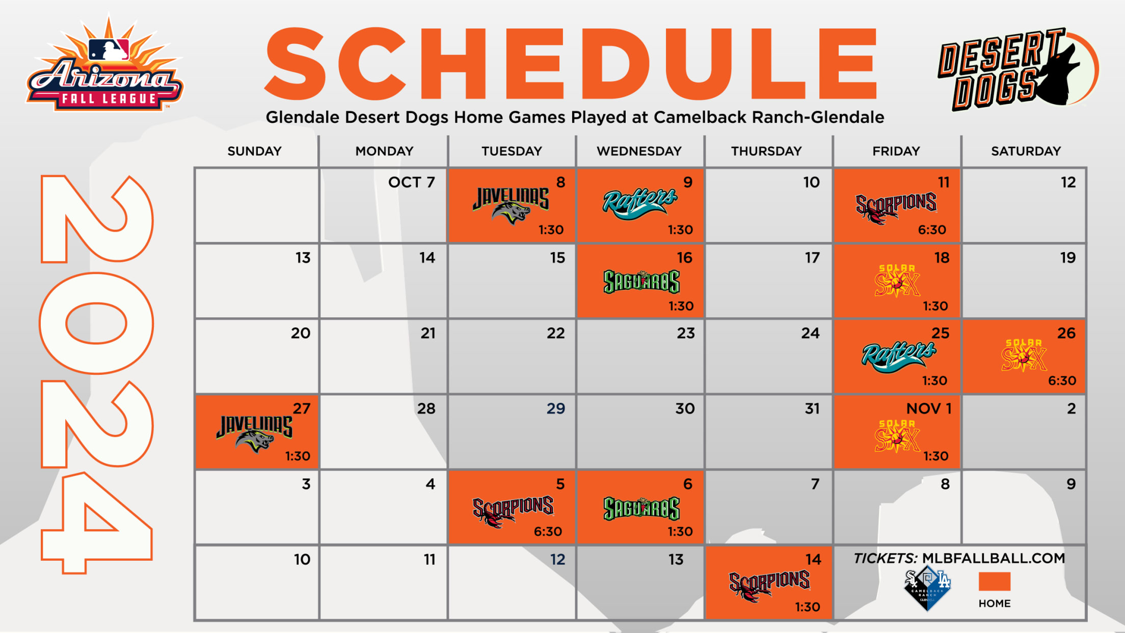 Schedule | Camelback Ranch-Glendale | MLB.com