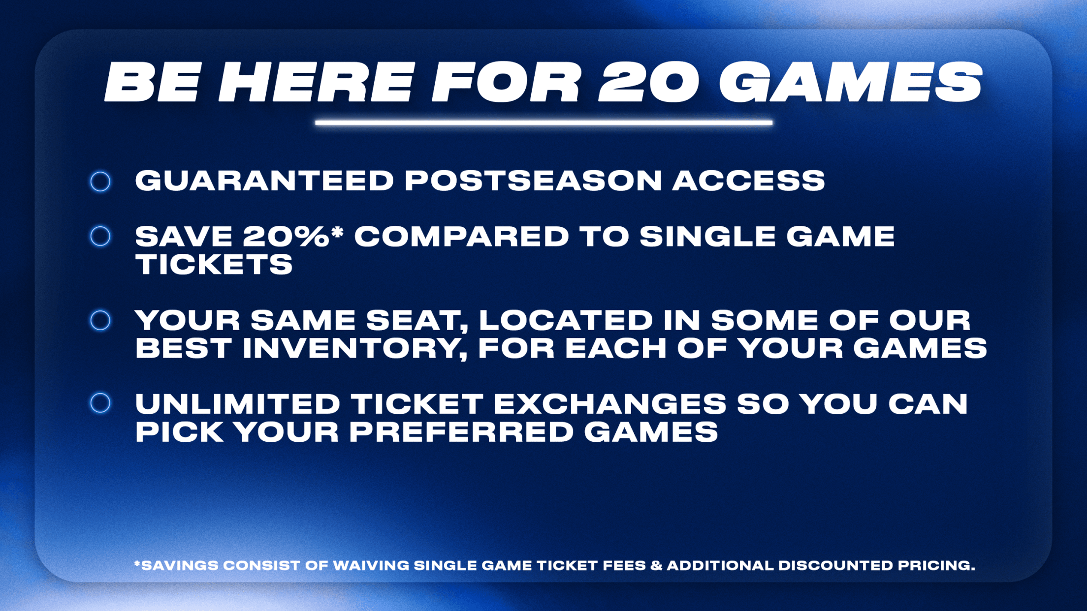 Quarter Season Tickets | Tickets | Toronto Blue Jays