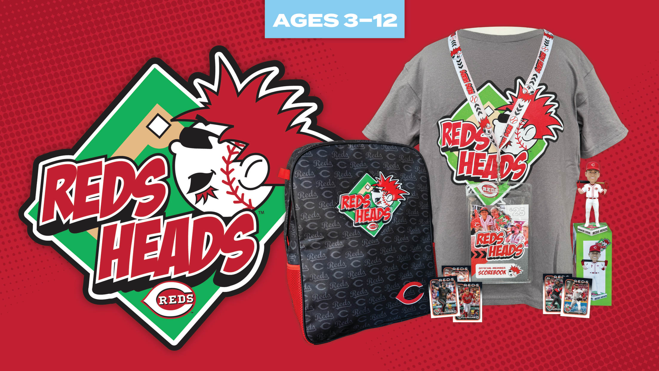 Reds Heads | Kids | Fans | Cincinnati Reds
