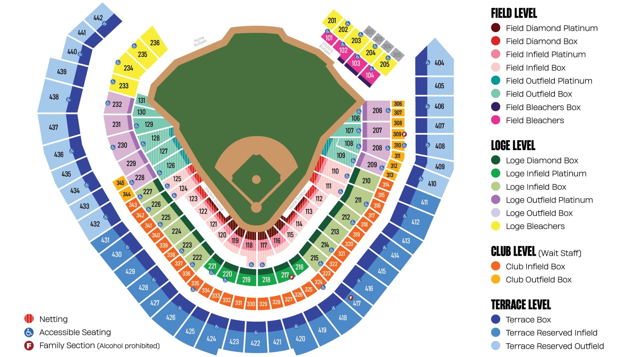 Milwaukee Brewers Seating Chart With Seat Numbers | Cabinets Matttroy
