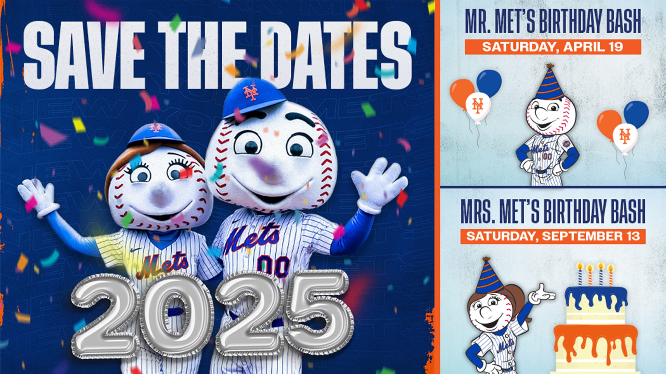 Come Celebrate with Mr. Met and Mrs. Met | New York Mets
